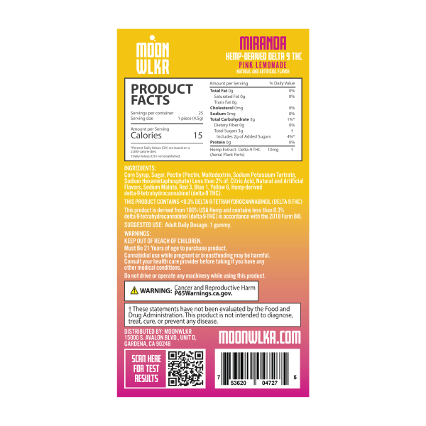 Miranda Pink Lemonade Indica THC Gummies – The Botanica Boutique