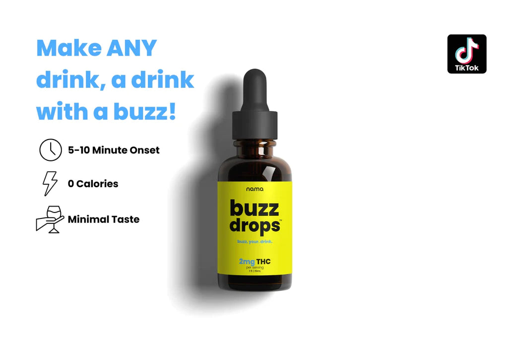 Buzz THC + CBD Drink Drops | The Botanica Boutique